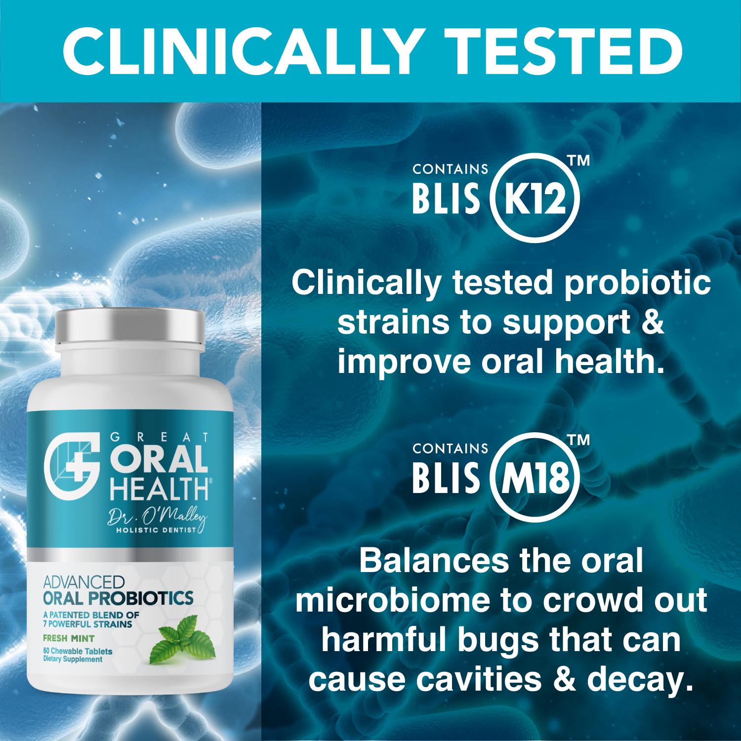 Buy Oral Probiotics–Mint Flavor with Blis K12 & M18-Great Oral Health ...