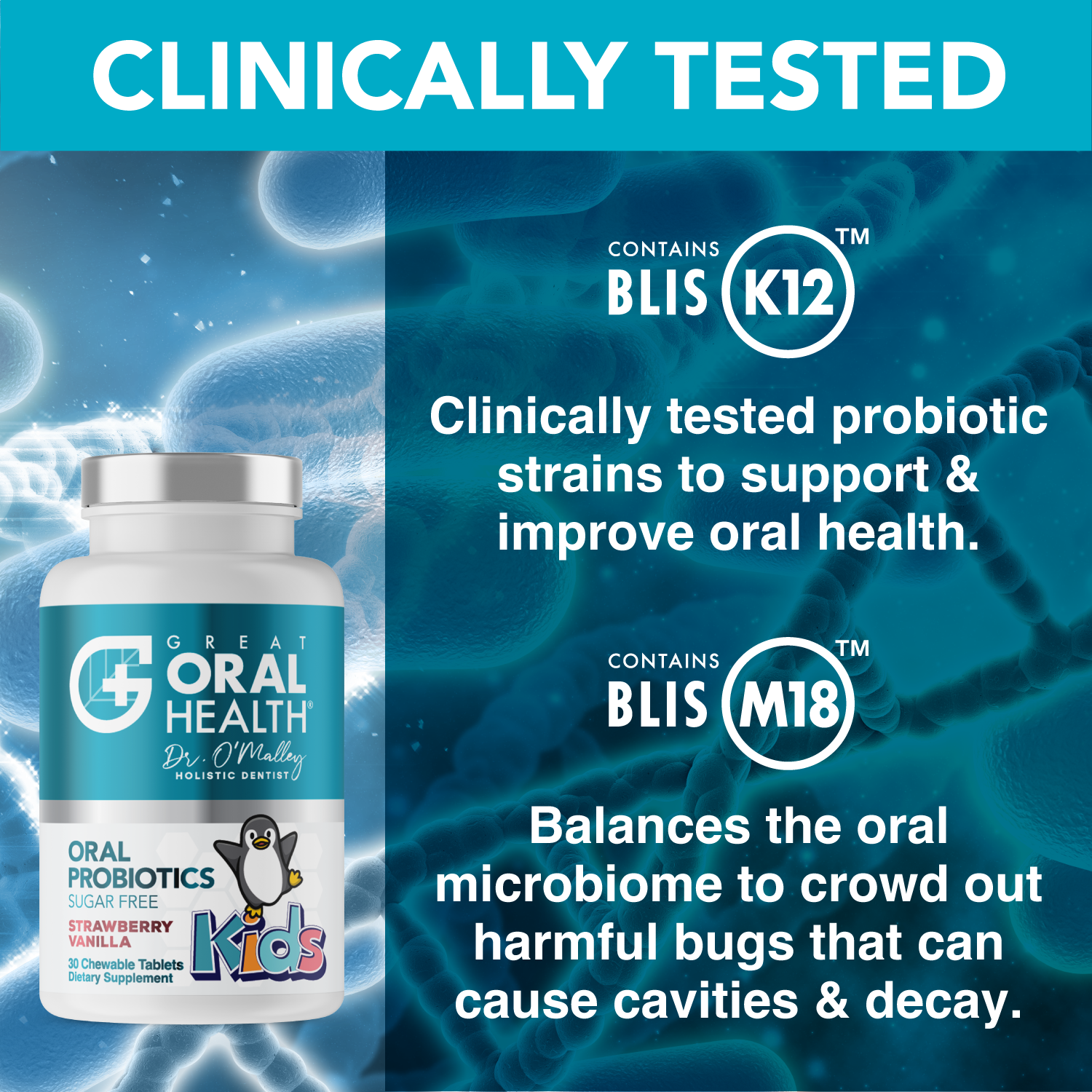 Buy Oral Probiotics for Kids–with BLIS K12 & M18 - GREAT ORAL HEALTH